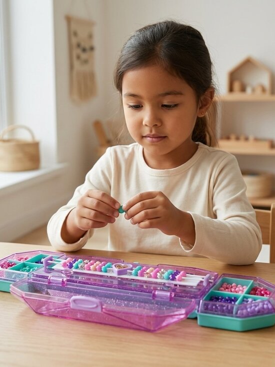 The Unbranded Brand | Toys | Diy Bead Bracelet Making Kit For Kids Arts ...